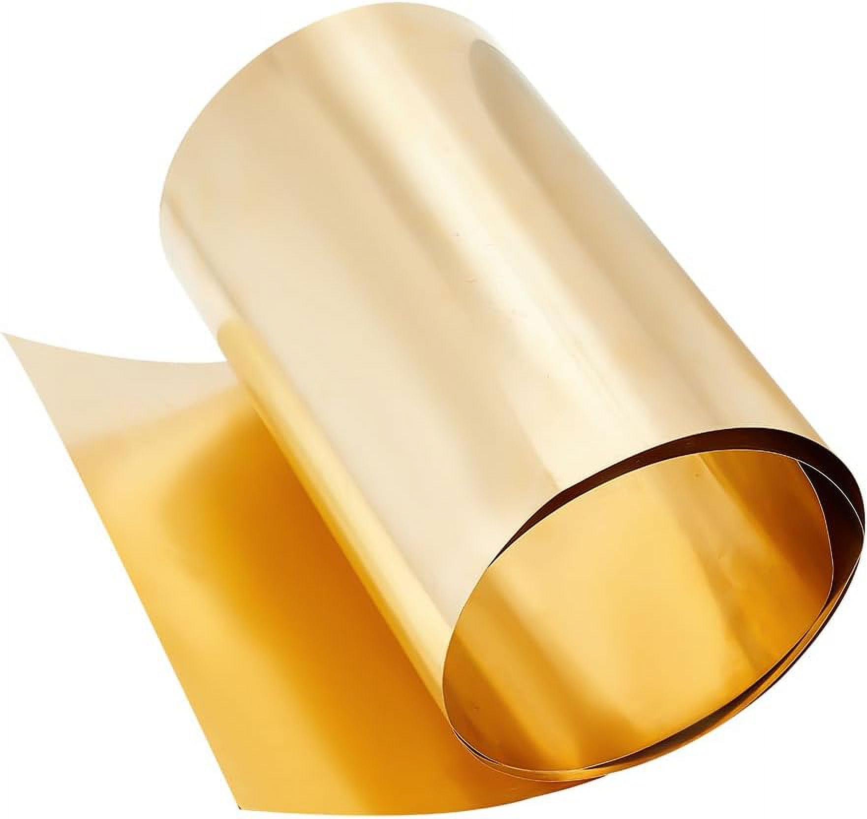 1000x200x0.2mm Light Gold Brass Roll Weather Proof Brass Sheet Brass ...