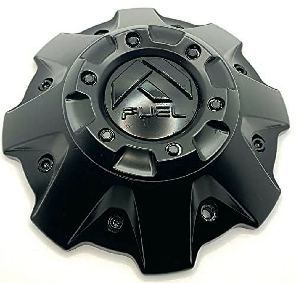 1001-63BLD Fuel Black Wheels Center Cap Black Rivets and Emblem 5-6 Lug - Walmart.com