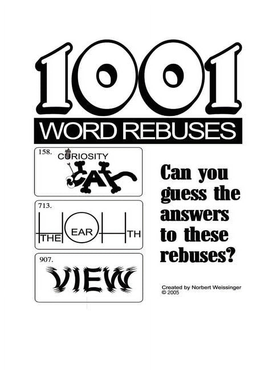 1001 Word Rebuses (Paperback) - Walmart.com