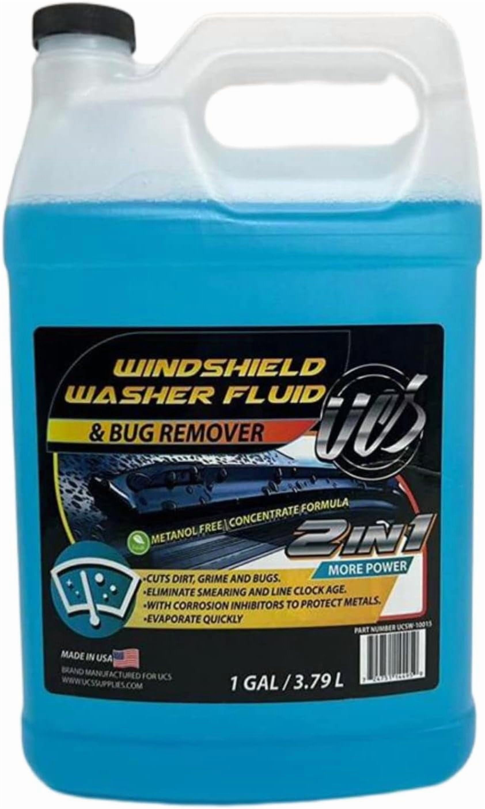 10015 2-In-1 Car Windield Waer Fluid & Bug Remover 1 Gallon Ready to ...