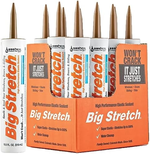 10018 100 Percent Acrylic Latex Big Stretch High Performance Caulk, 10 ...