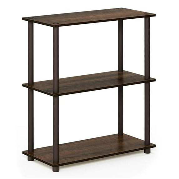 10024WN-BR Turn-N-Tube 3-Tier Compact Multipurpose Shelf Display Rack ...