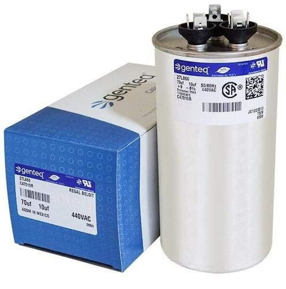 100335-39 - 70 + 10 uf MFD 440 Volt VAC - Armstrong Round Dual Run ...