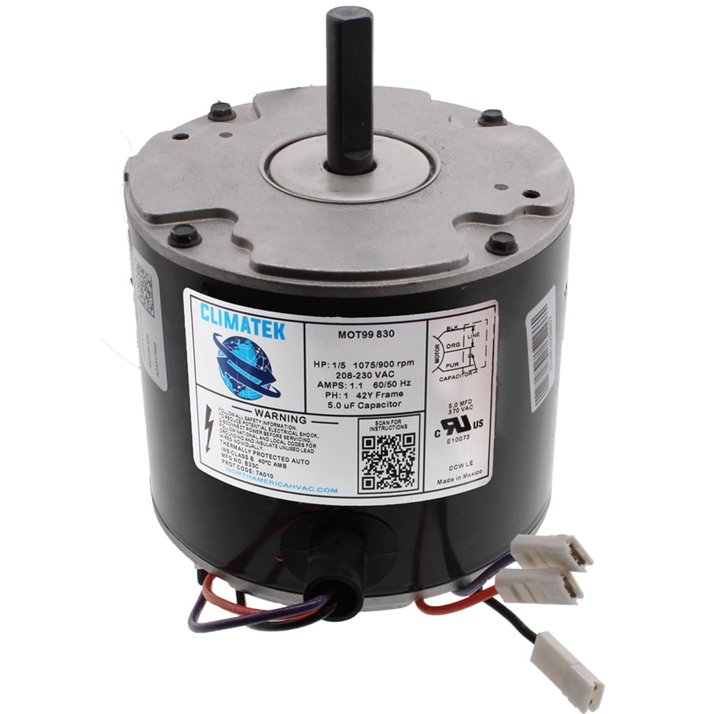 100483-21 - ClimaTek Upgraded 1/5 HP Condenser Fan Motor Replaces ...