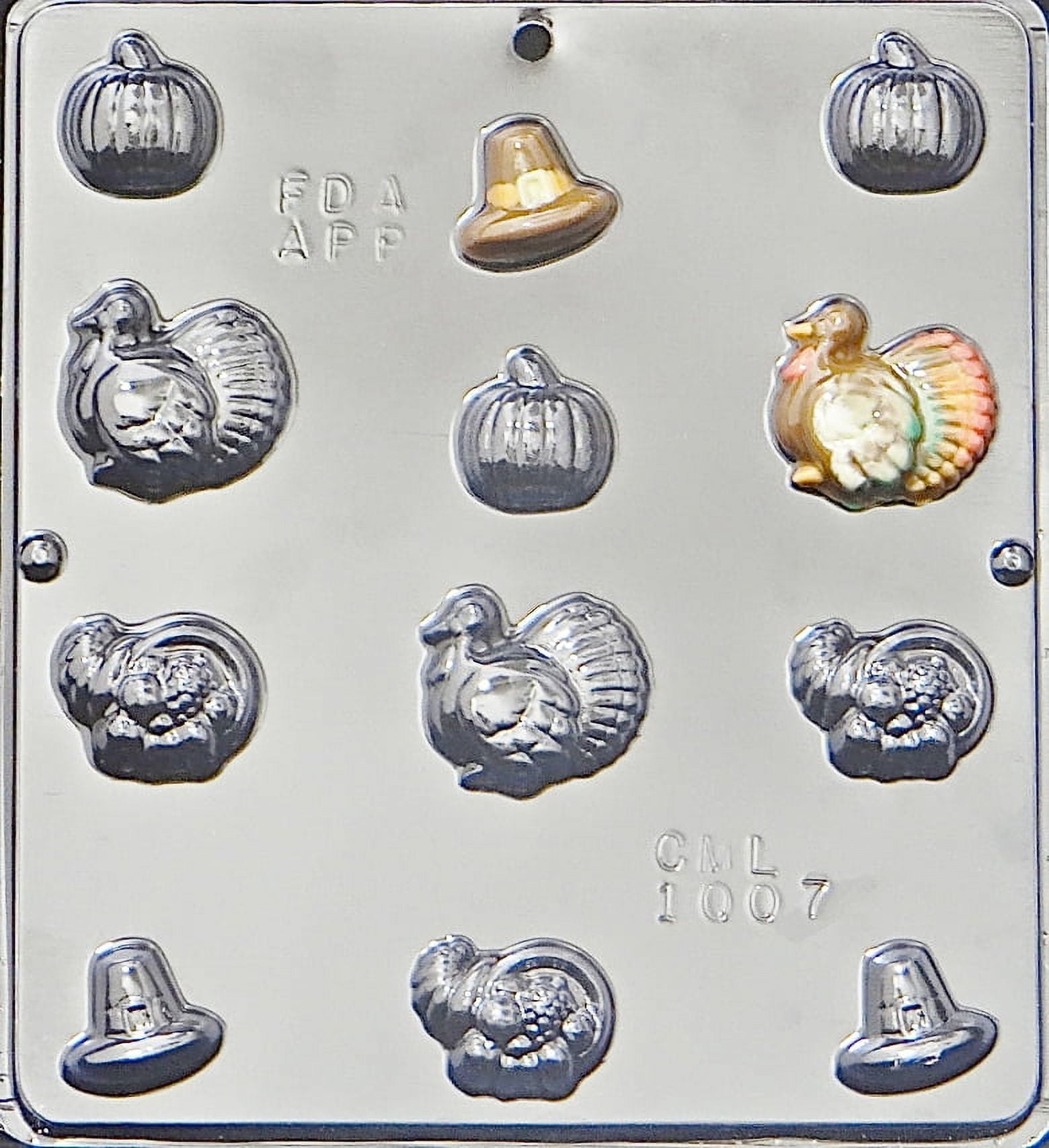 1007 Thanksgiving Assortment Chocolate Candy Mold - Walmart.com