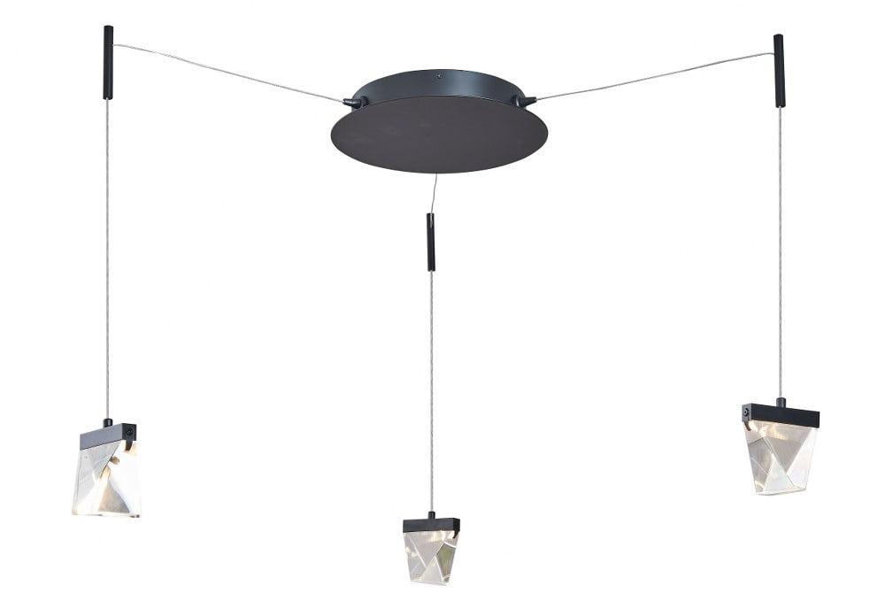 10071PN-MB-Atlas-Abra Lighting-Atlas - 15W 3 LED Octopus Pendant-3 ...