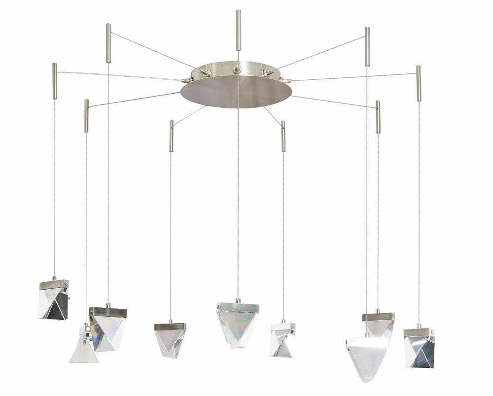10073PN-BN-Atlas-Abra Lighting-Atlas - 45W 9 LED Octopus Pendant-3 ...