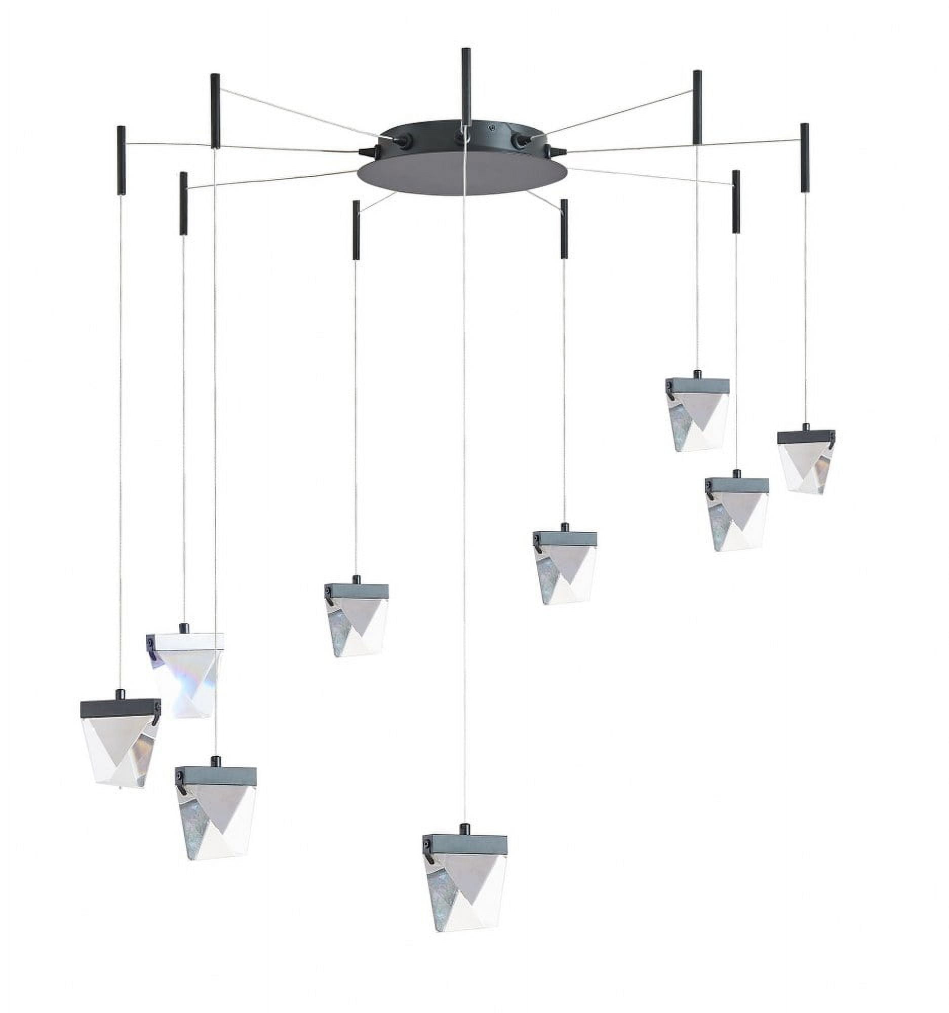 10073PN-MB-Atlas-Abra Lighting-Atlas - 45W 9 LED Octopus Pendant-3 ...