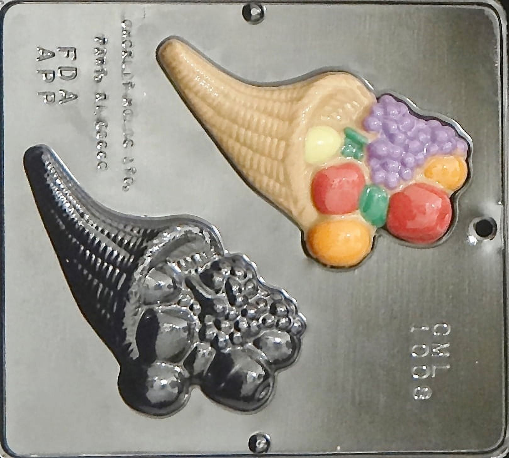 1008 Horn of Plenty "Cornucopia" Fruit Basket Chocolate Candy Mold ...