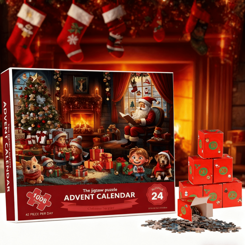 1008 Pieces Christmas Jigsaw Advent Calendar 2025 - Advent Calendar ...
