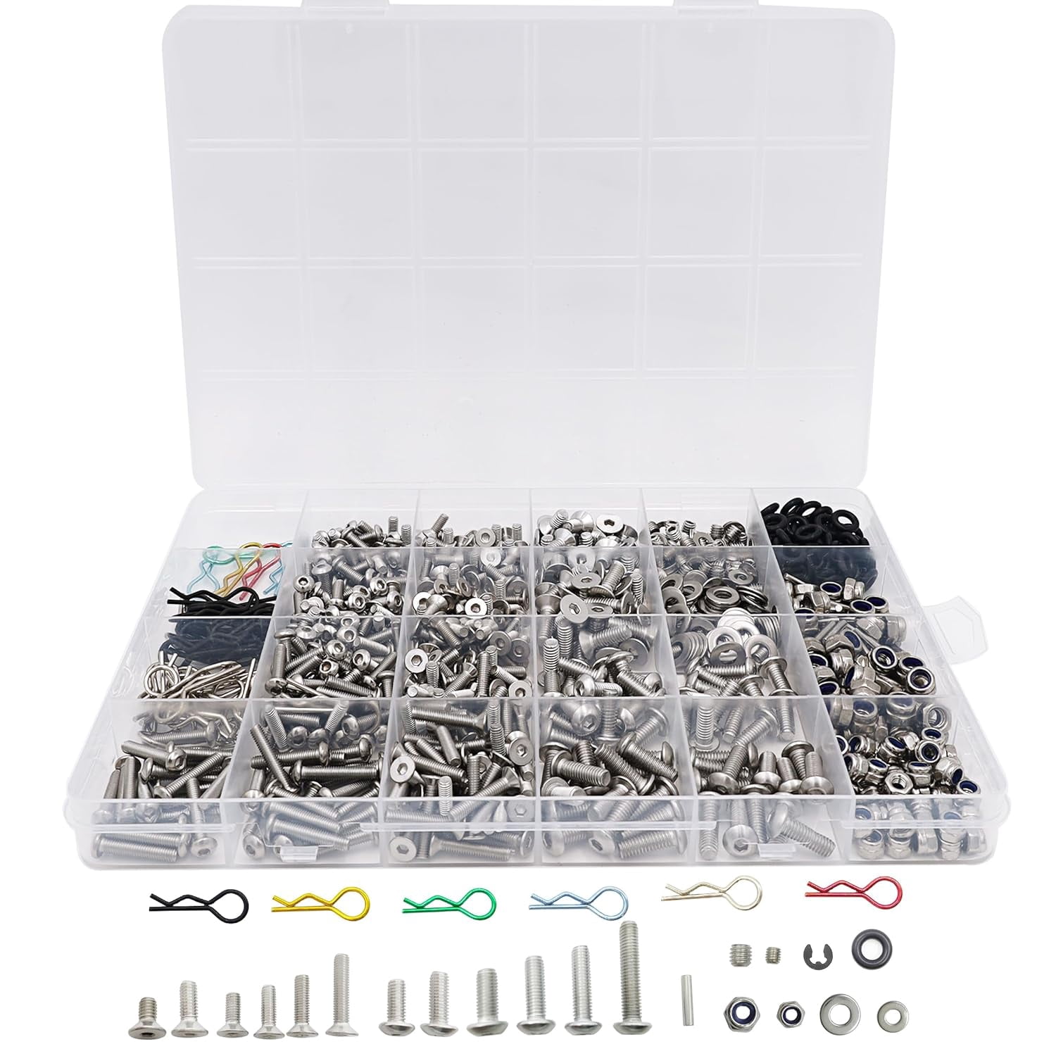 1008PCS Universal RC Screw Kit Screws Assortment Set 304 Stainless ...