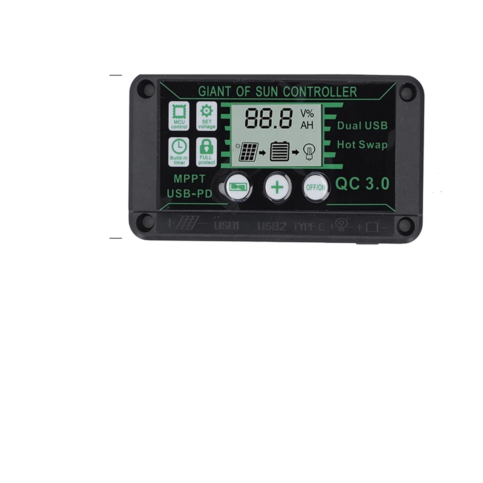 100A 80A 60A 30A 10A Solar Charge MPPT Controller 12V/24V/50V Solar ...