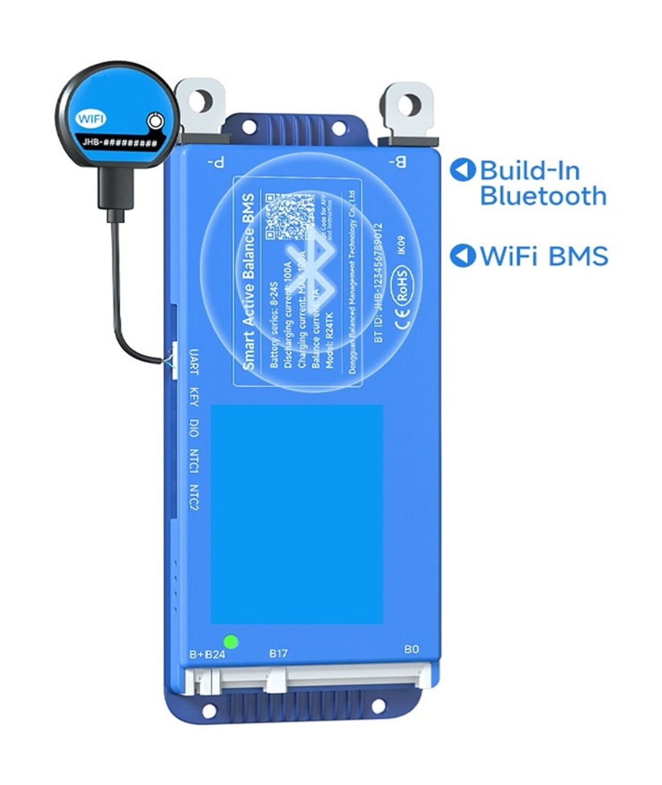 100A 8S-17S Bms Built In BT Active Balance Smart 4s-8s Jk 8-24S 40A 60A ...