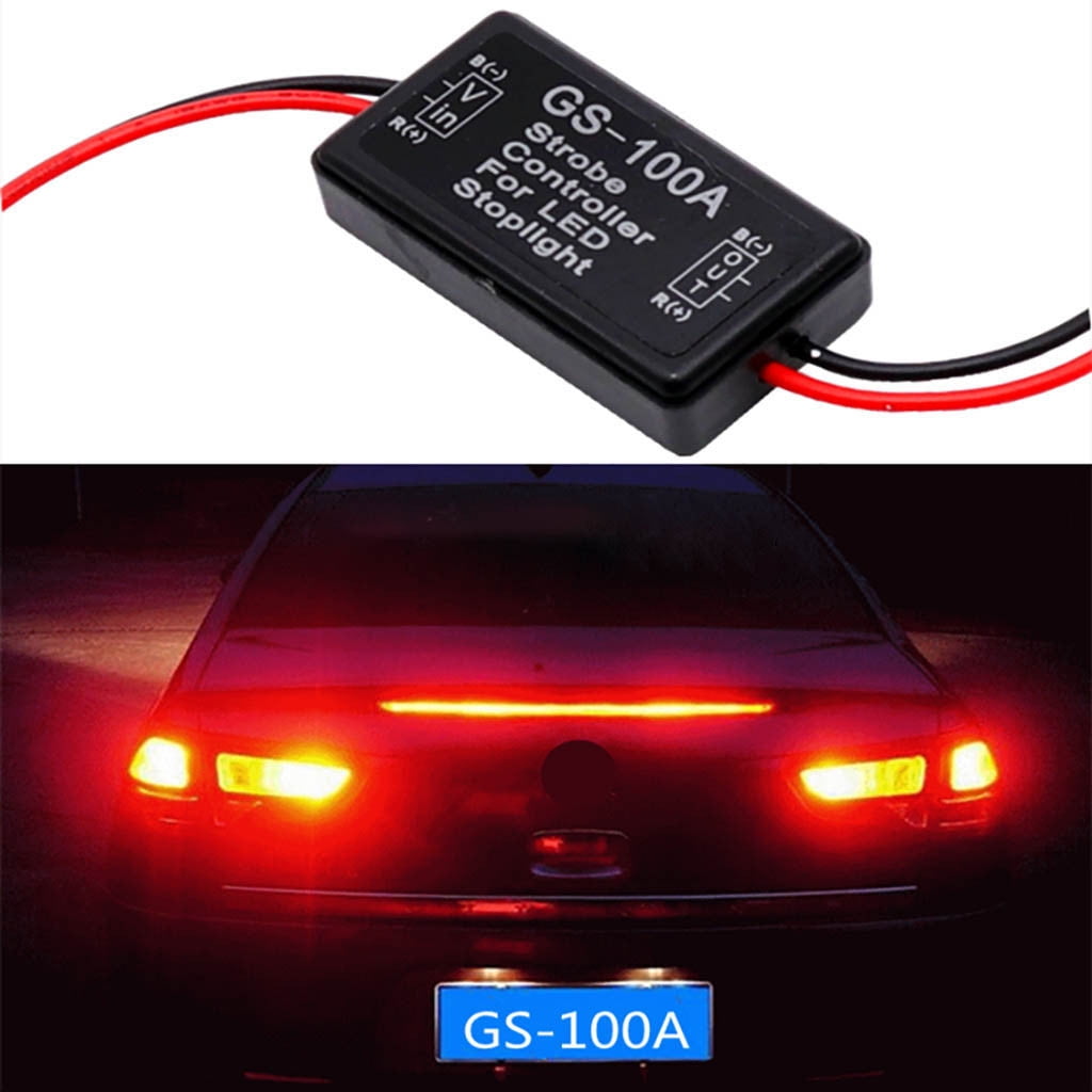 100A LED Brake Flasher Module - Strobe Light Controller Box for Tail ...