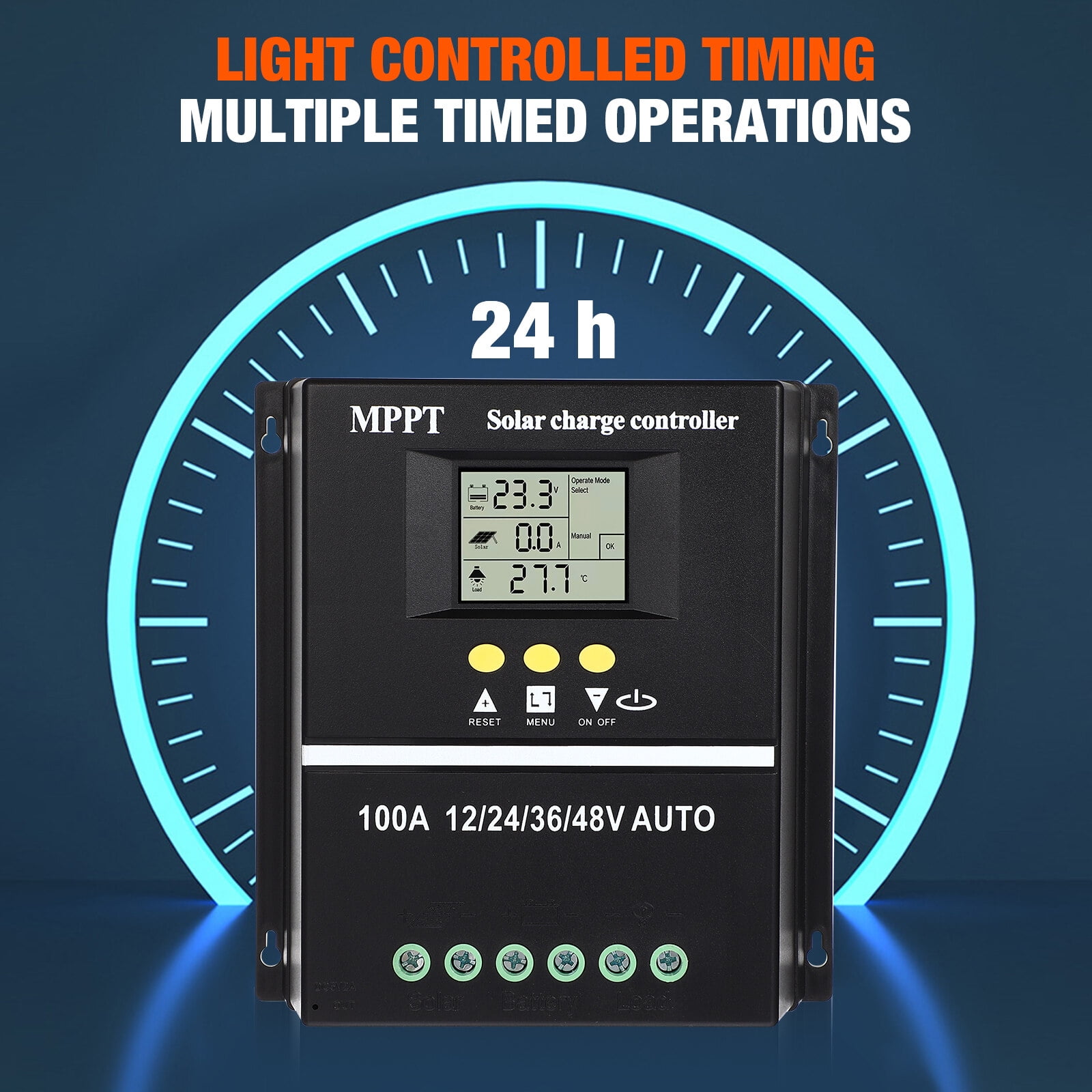 100A Solar Charge Controller MPPT 12V 24V 36V 48V Controller 100amp ... 100A Solar Charge Controller MPPT 12V 24V 36V 48V Controller 100amp ...