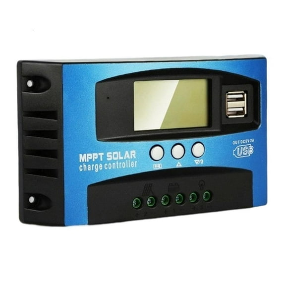 100A Solar Panel Regulator with LCD Display MPPT Solar Charge ...