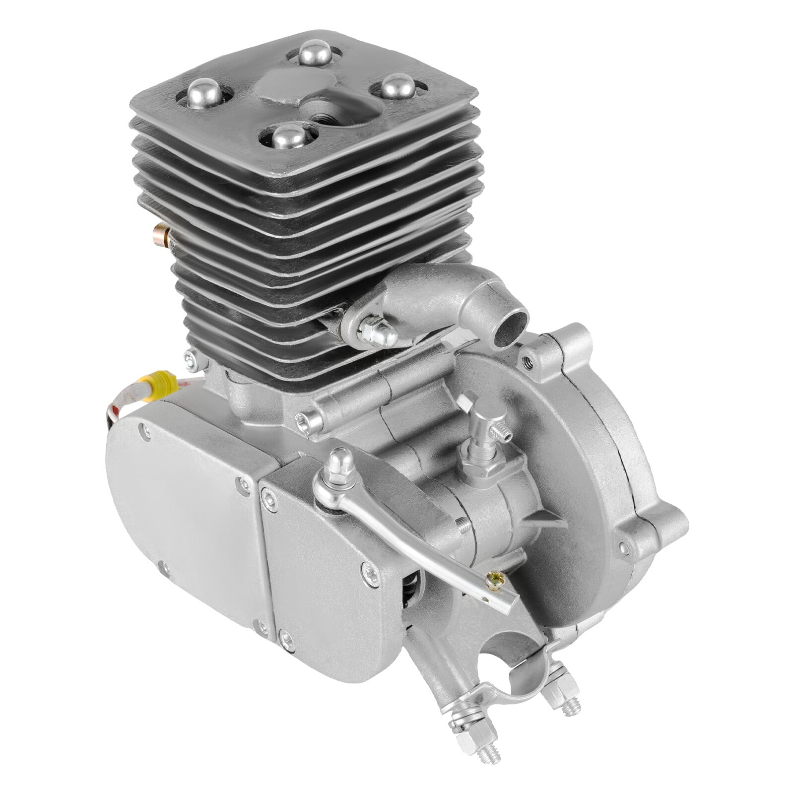 100CC 2-Stroke Bicycle Engine Kit,45km/h Max Speed,2L Tank - Air-Cooled,CDI Ignition,for 26/28 ...