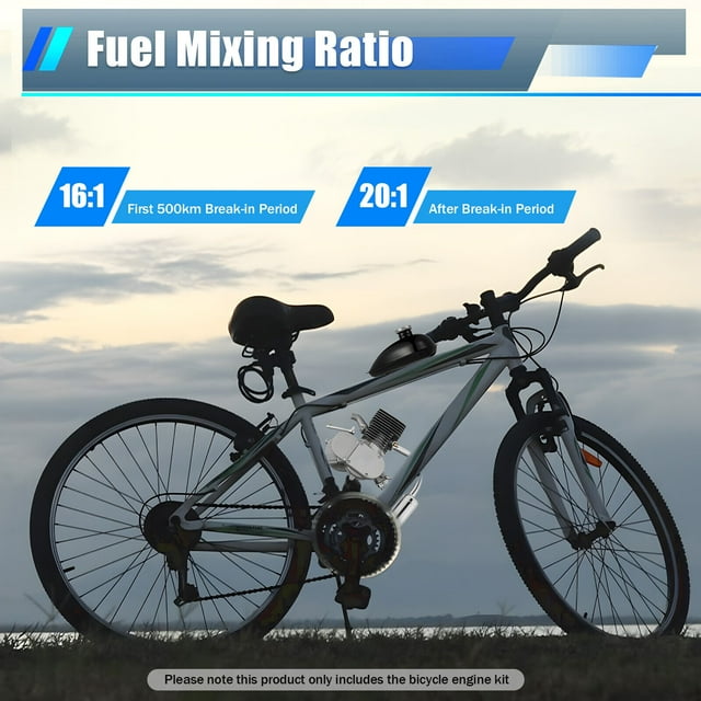 100CC Bicycle Motorized 2 Stroke Gasoline Petrol Bike Engine Motor Kit ...