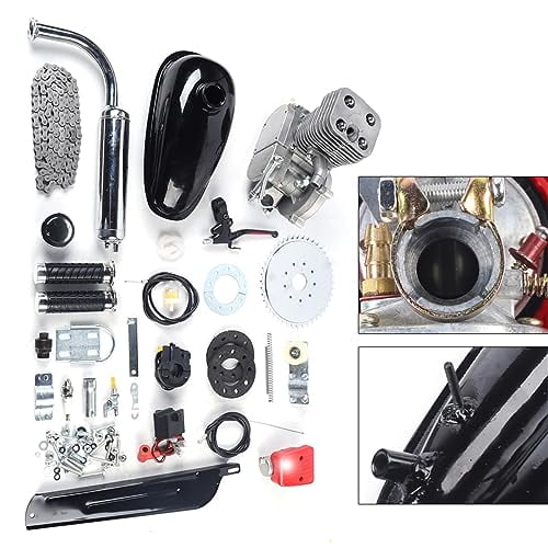 100CC Engine Kit, Gas Powered Bike Motor Conversion Kit 2 Stroke Gas ...