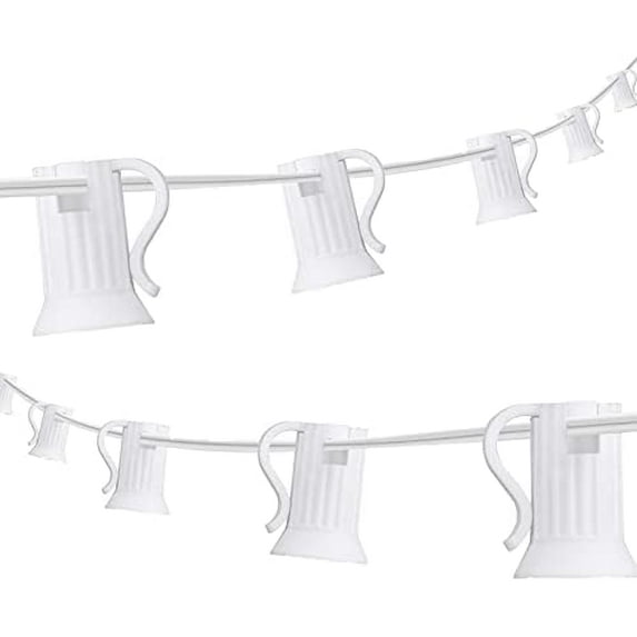 100FT C9 Light String Christmas Stringer, E17 Light Sockets 12" Spacing ...