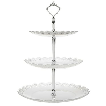 Creative Home Iron Works 3 Tier Dessert Plate Rack - Metalware, Three ...