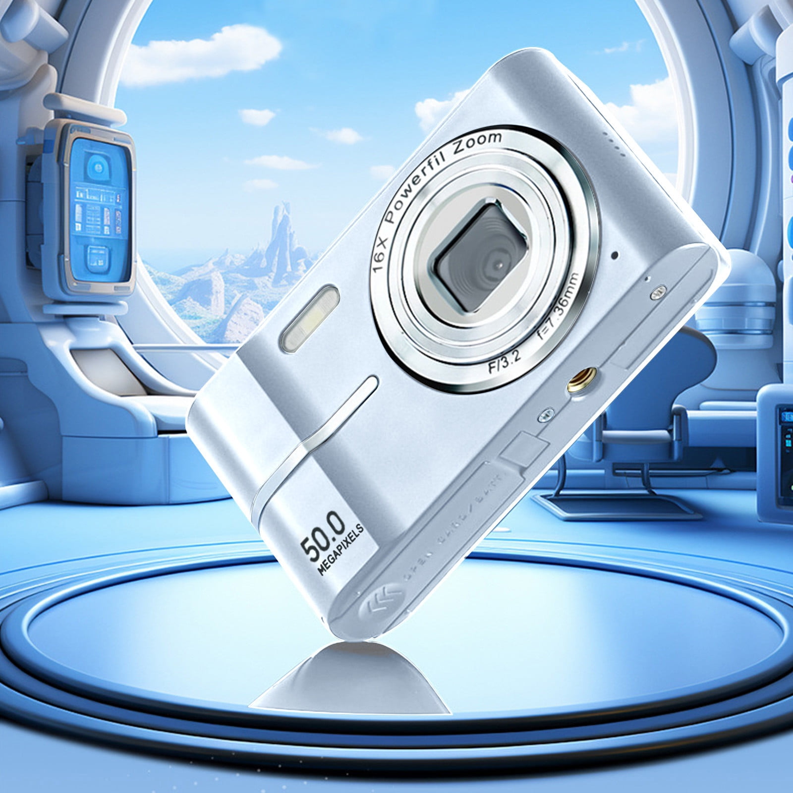 100Fens 4k High-definition Digital Camera 50 Million Photos 16x Digital Zoom Camera No Shaking ...