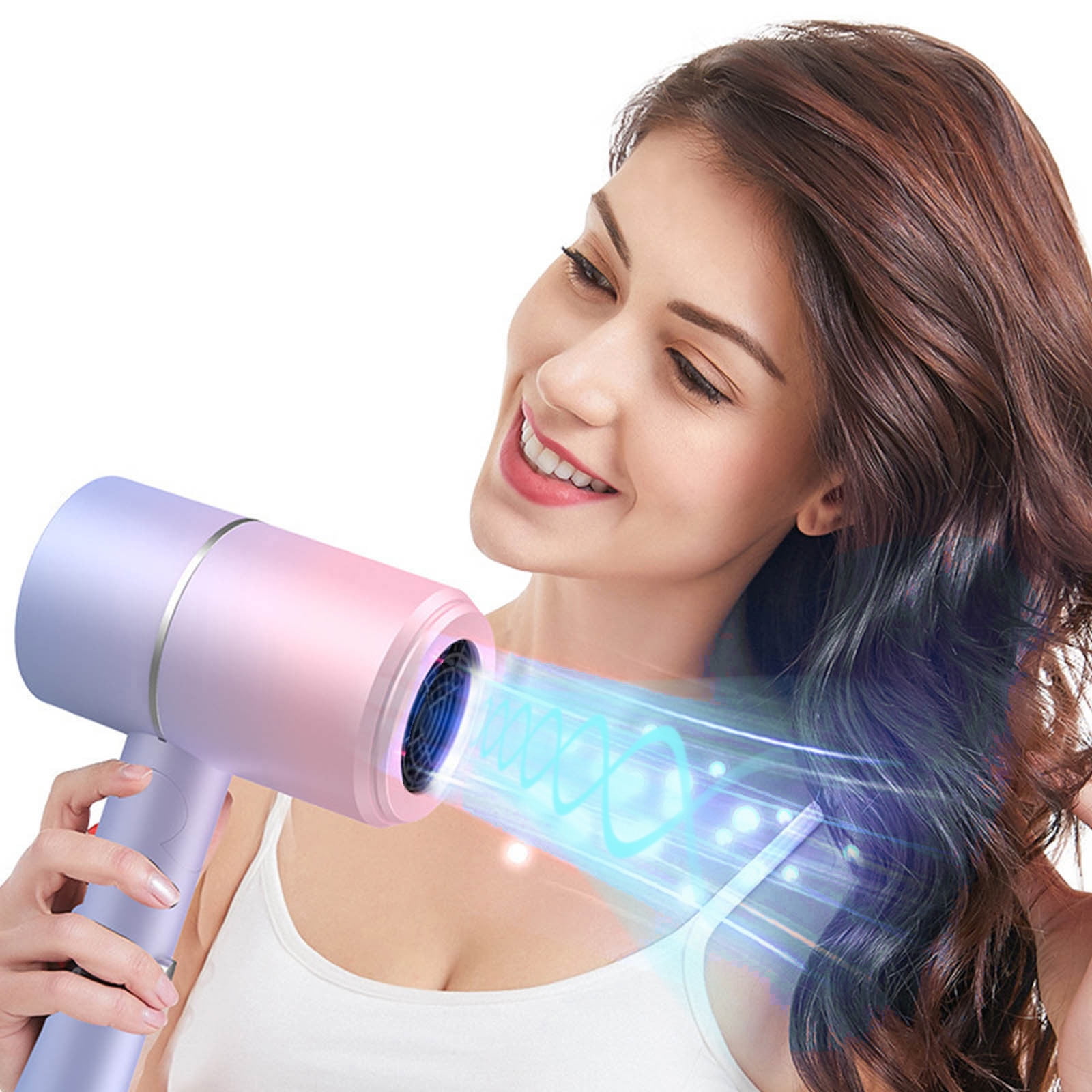 100Fens Blue Light Hair Care Gradient Hair Dryer Electric Hair Dryer ...