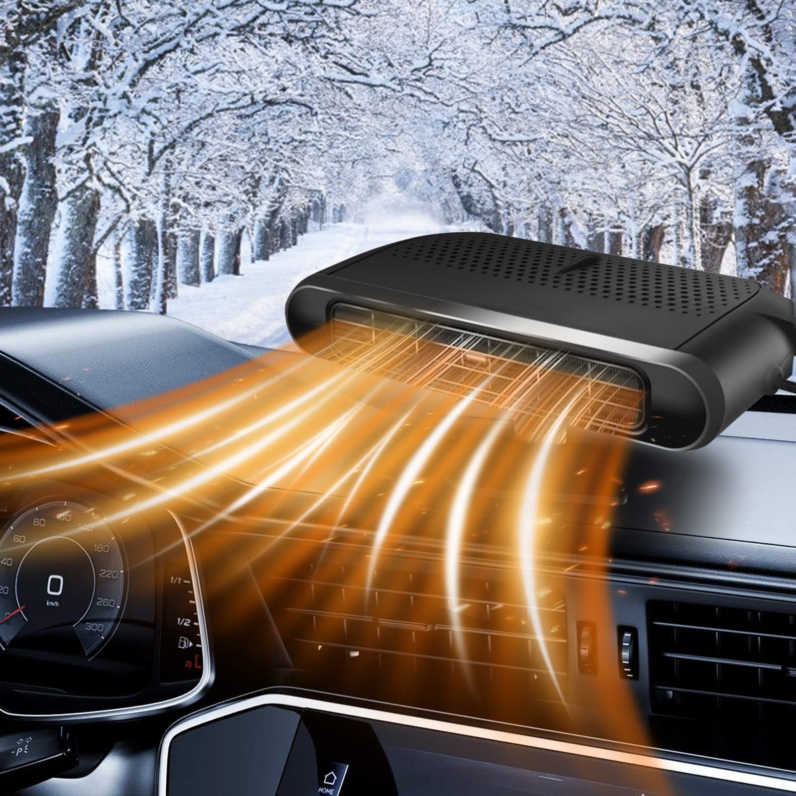 100Fens Car Heater 12V 120W Portable Car Windshield Defogger Defroster ...