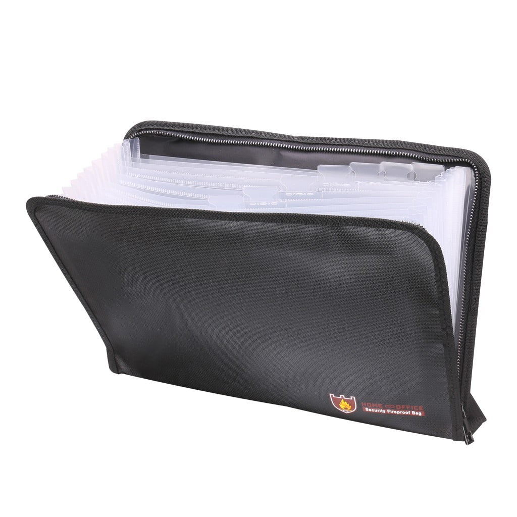 100Fens Fireproof Document Bag Fire & Water Resistant File Folder A4 ...