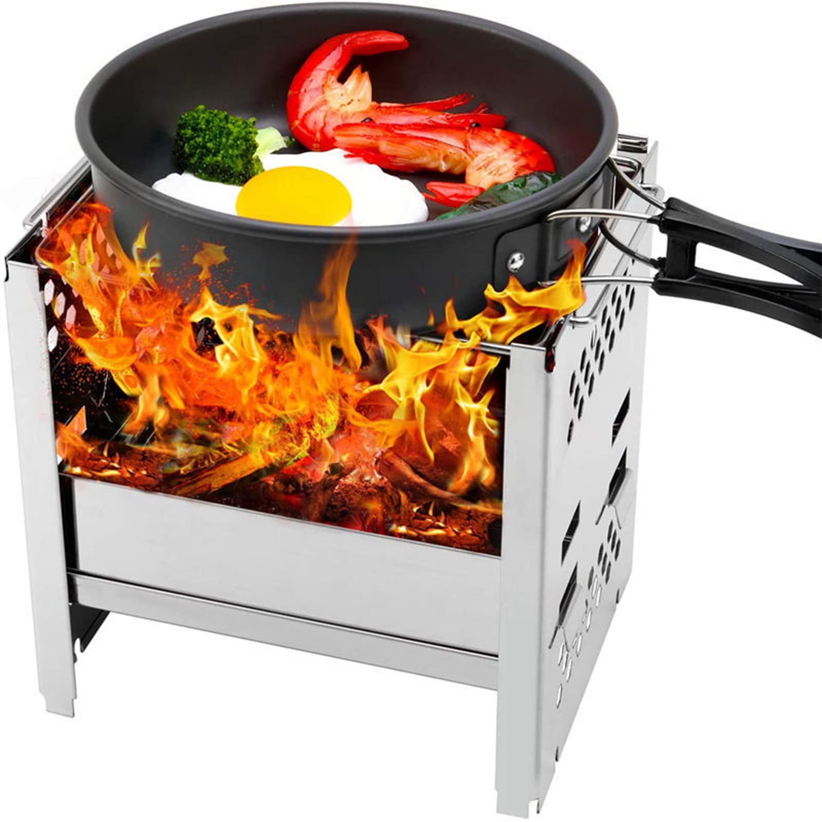 100Fens Folding Portable Barbecue Charcoal Grill,Barbecue Desk Tabletop ...