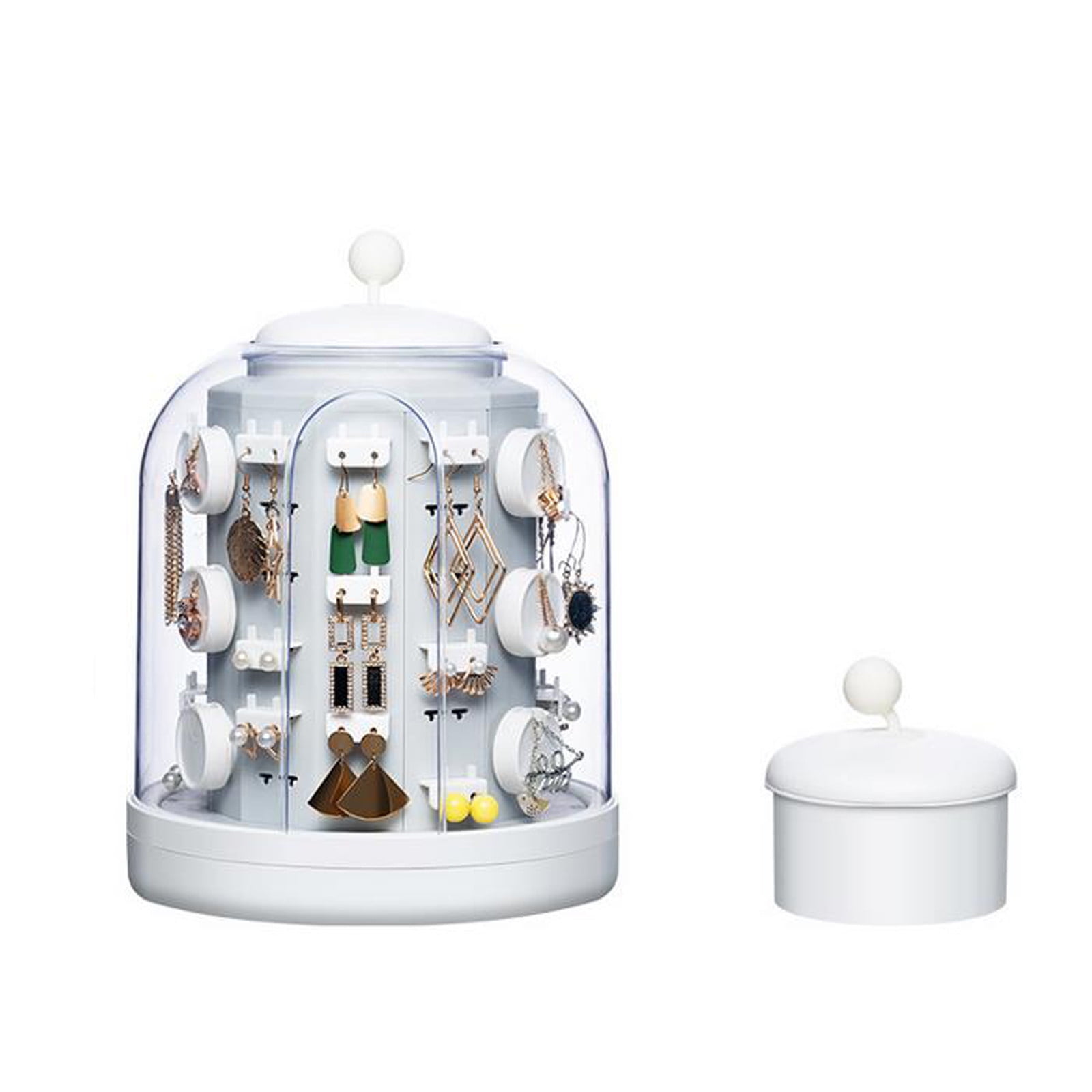 100Fens Home Jewelry Earrings Necklace Display Stand Large Capacity ...