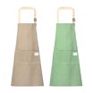 Mainstays Chef Kitchen Apron, 28" x 32" Coffee Cotton Bib Apron with ...