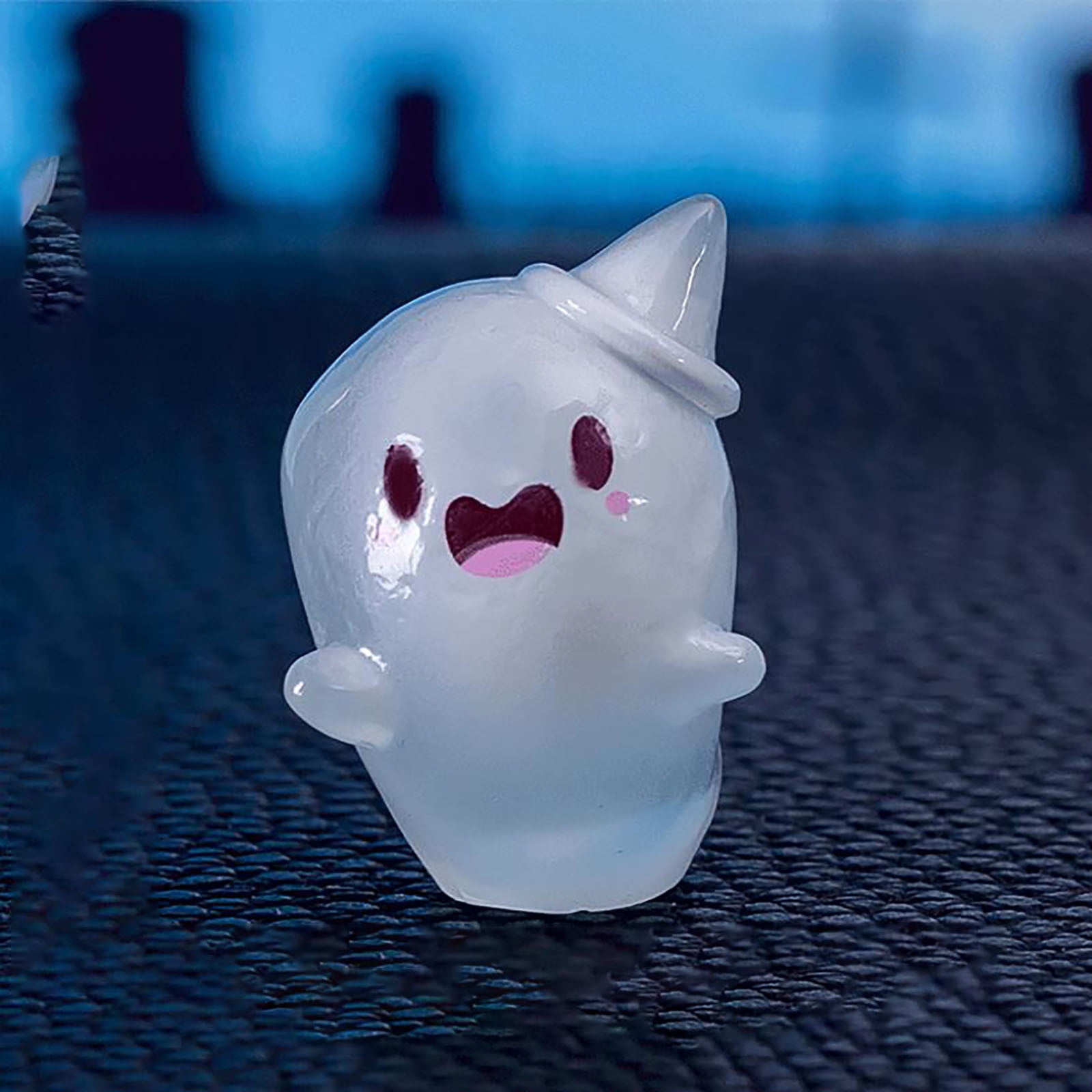 100Fens Mini Luminous Ghost Miniature Figurines Assorted Spooky In Dark ...
