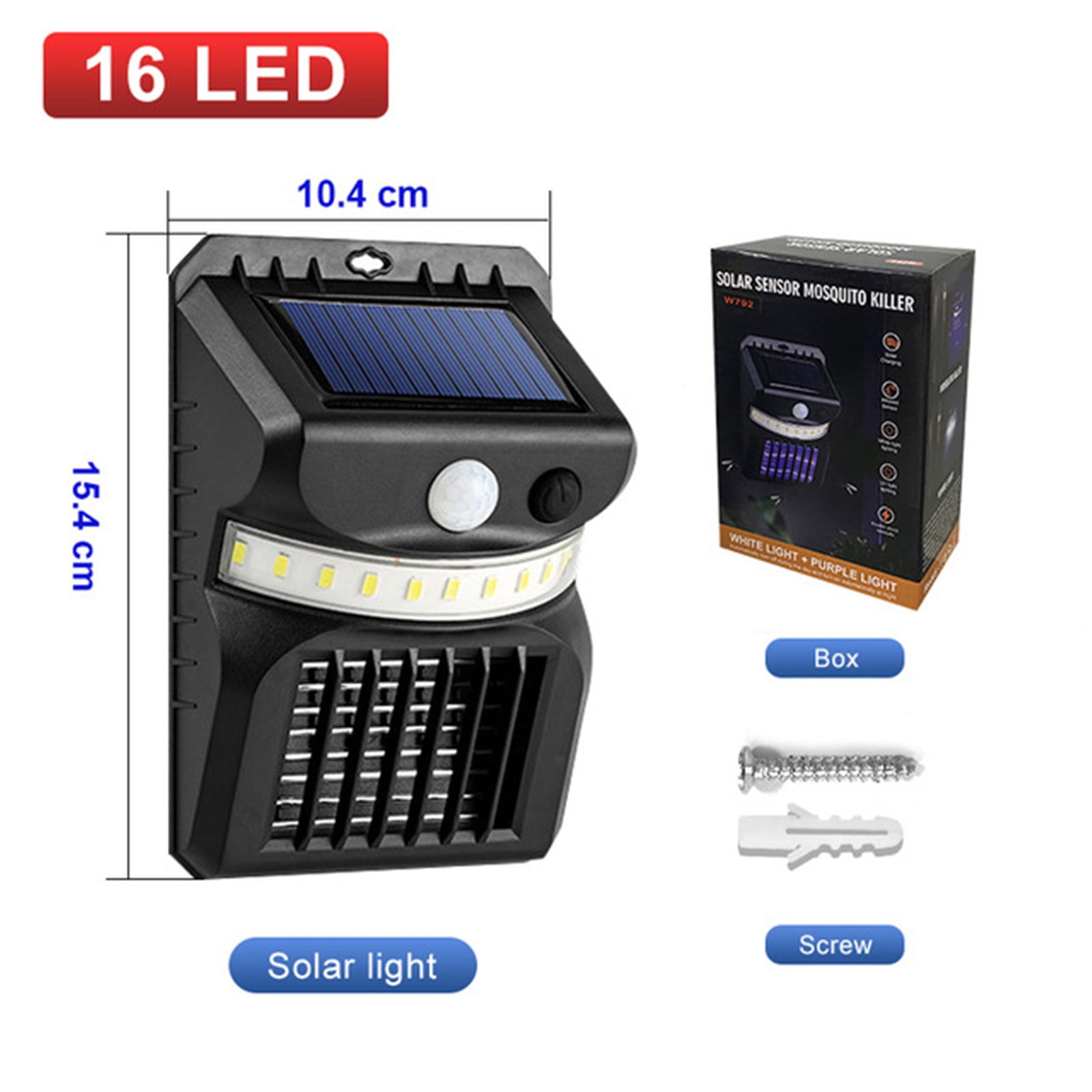100Fens Mosquito Repellent Mosquito Catcher Solar Lights Outdoor,Solar ...