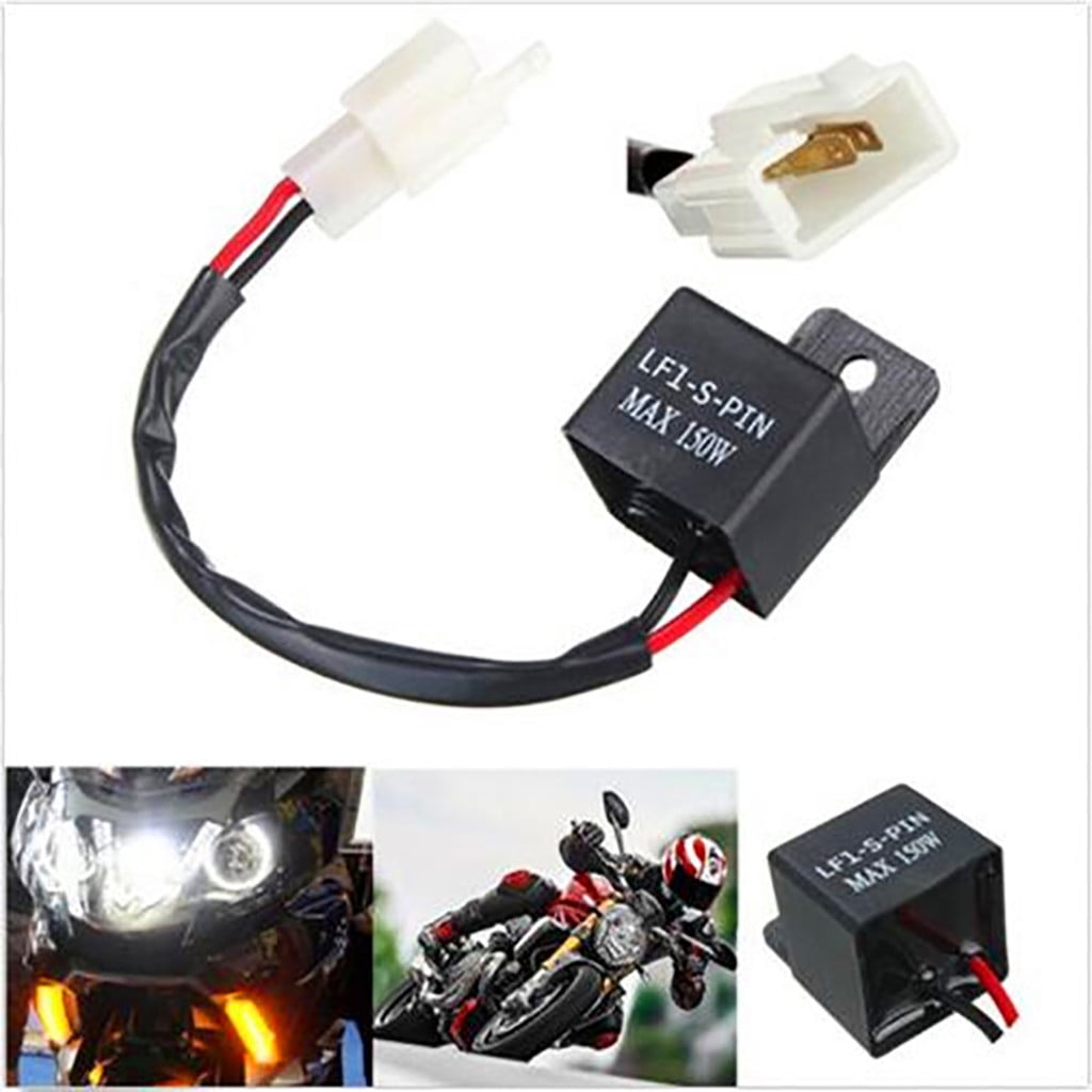 100Fens Motorcycle 12V Relay LED Turn Signals Light Flasher Blinker For ...