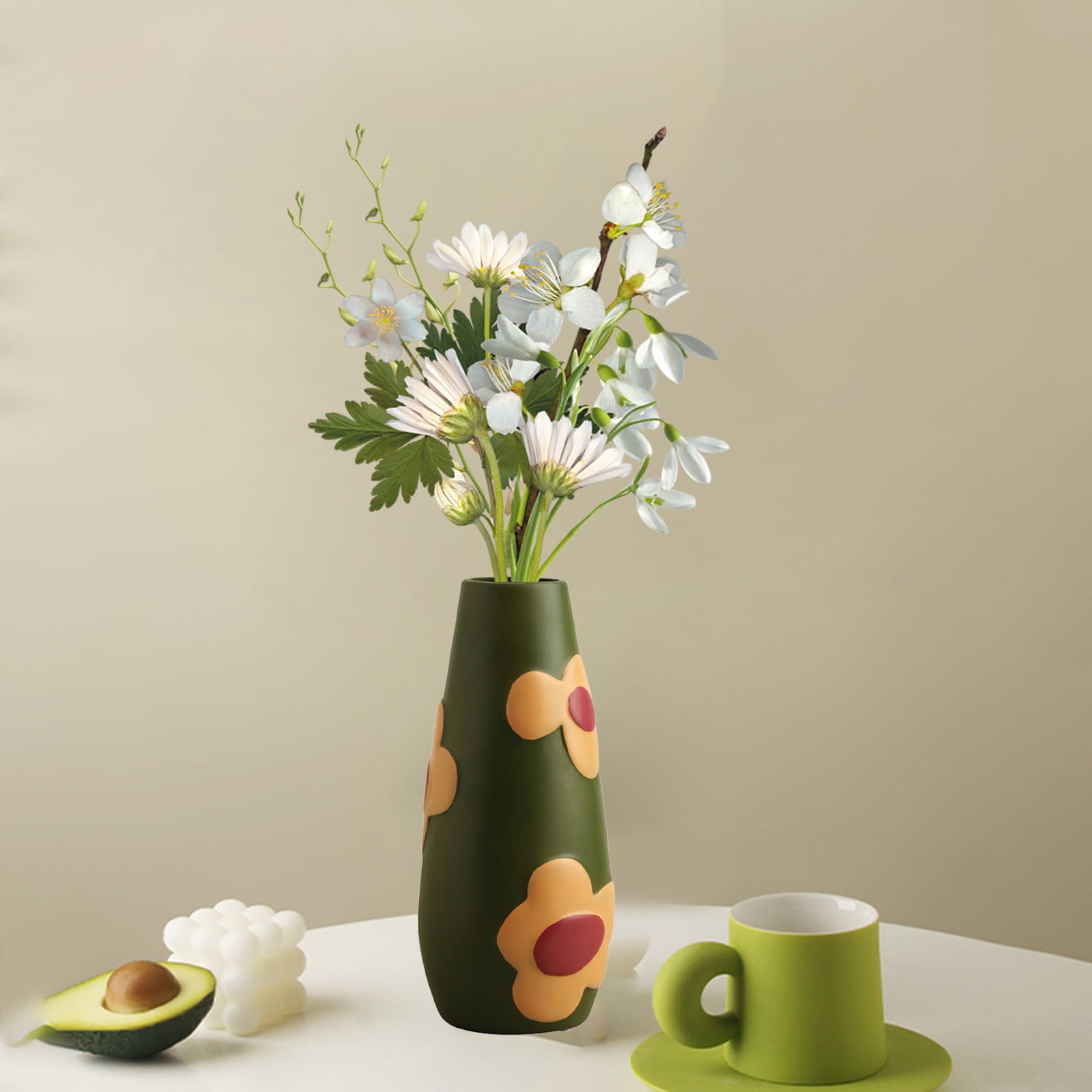 100Fens Painted Ceramic Bottle Clashing Color Painting Process Easy And ...