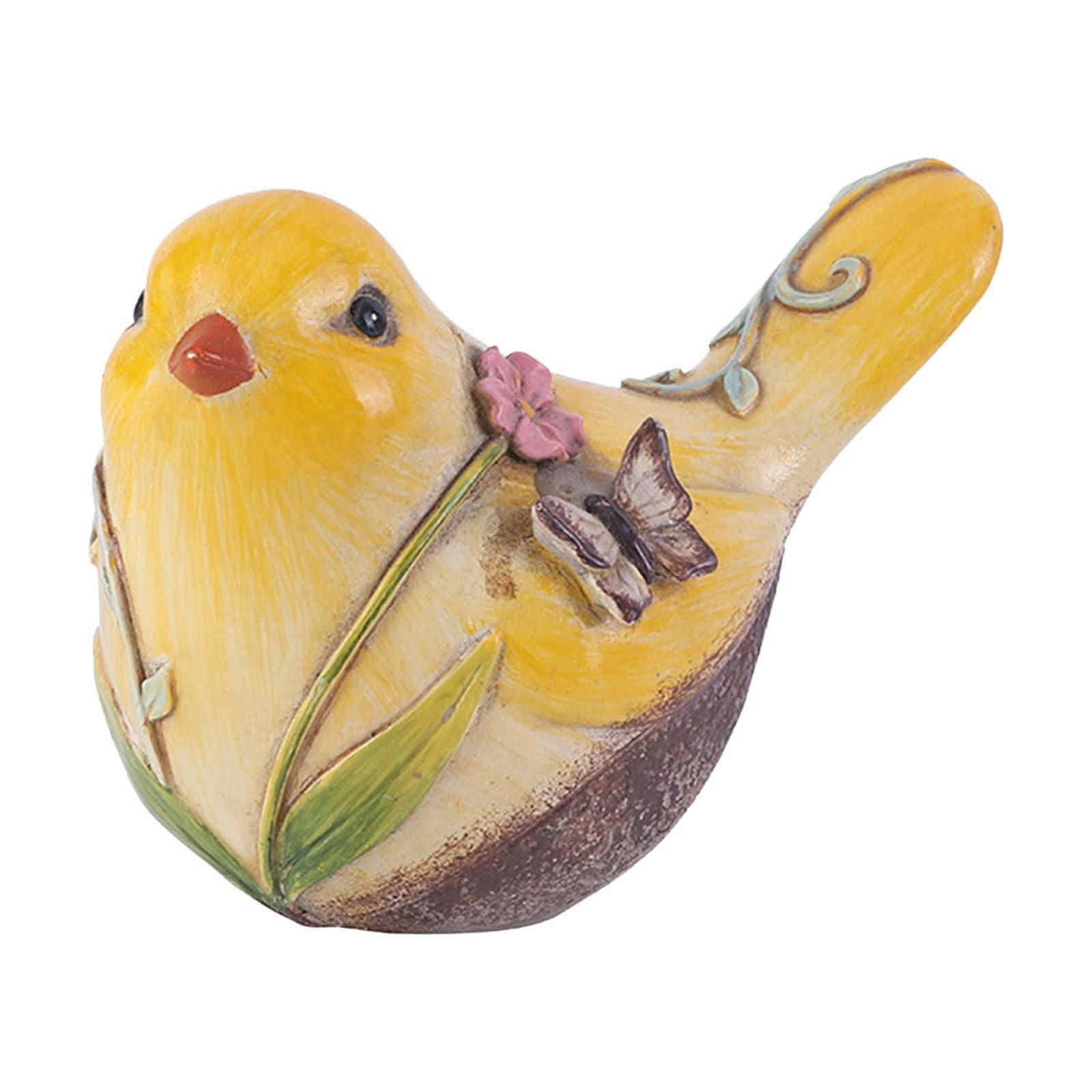 100Fens Resin Bird Statues Hand-Painted Birds Figurines Bird Statue ...