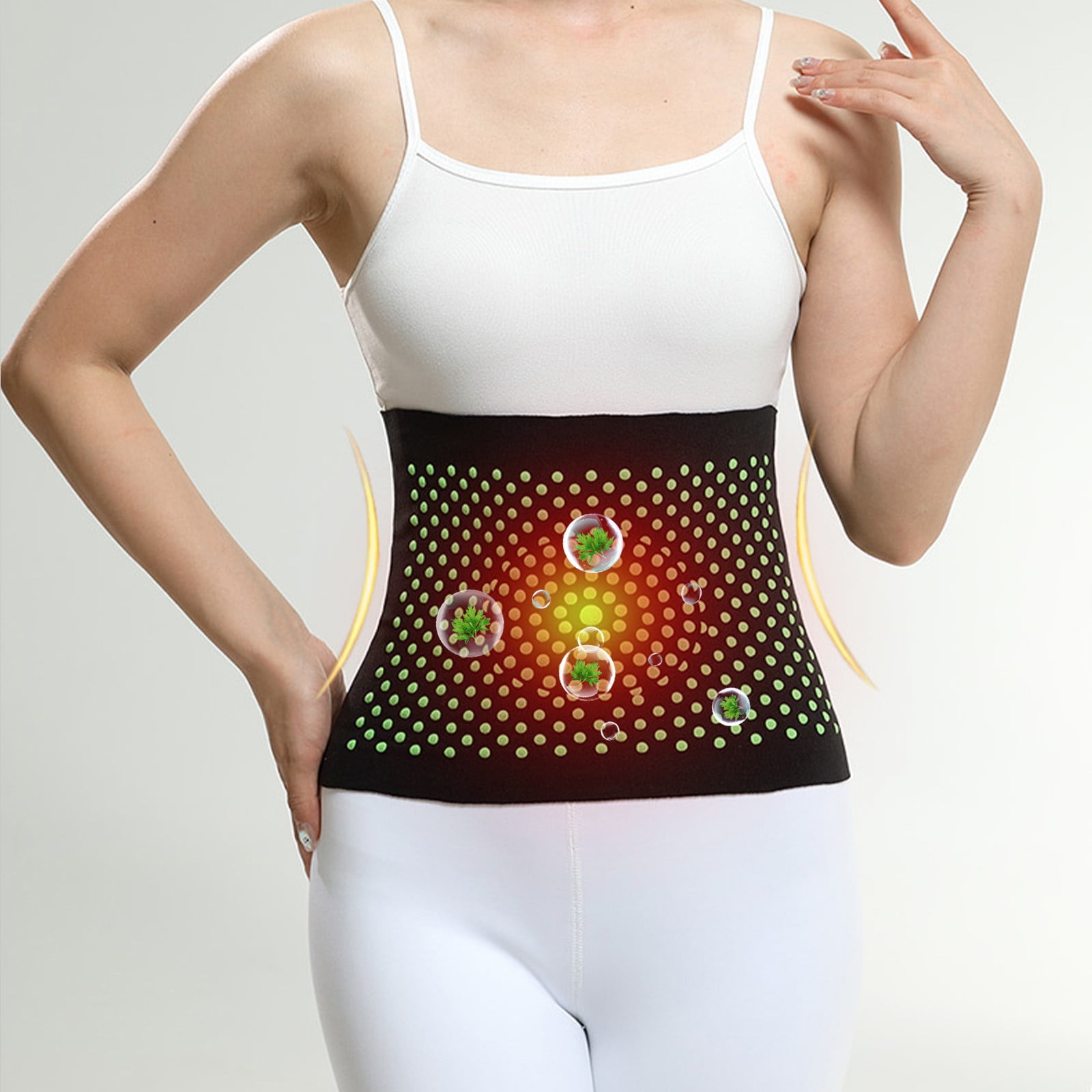 100Fens Self Heating Wormwood Waist Belt Self Heating Support Belt ...