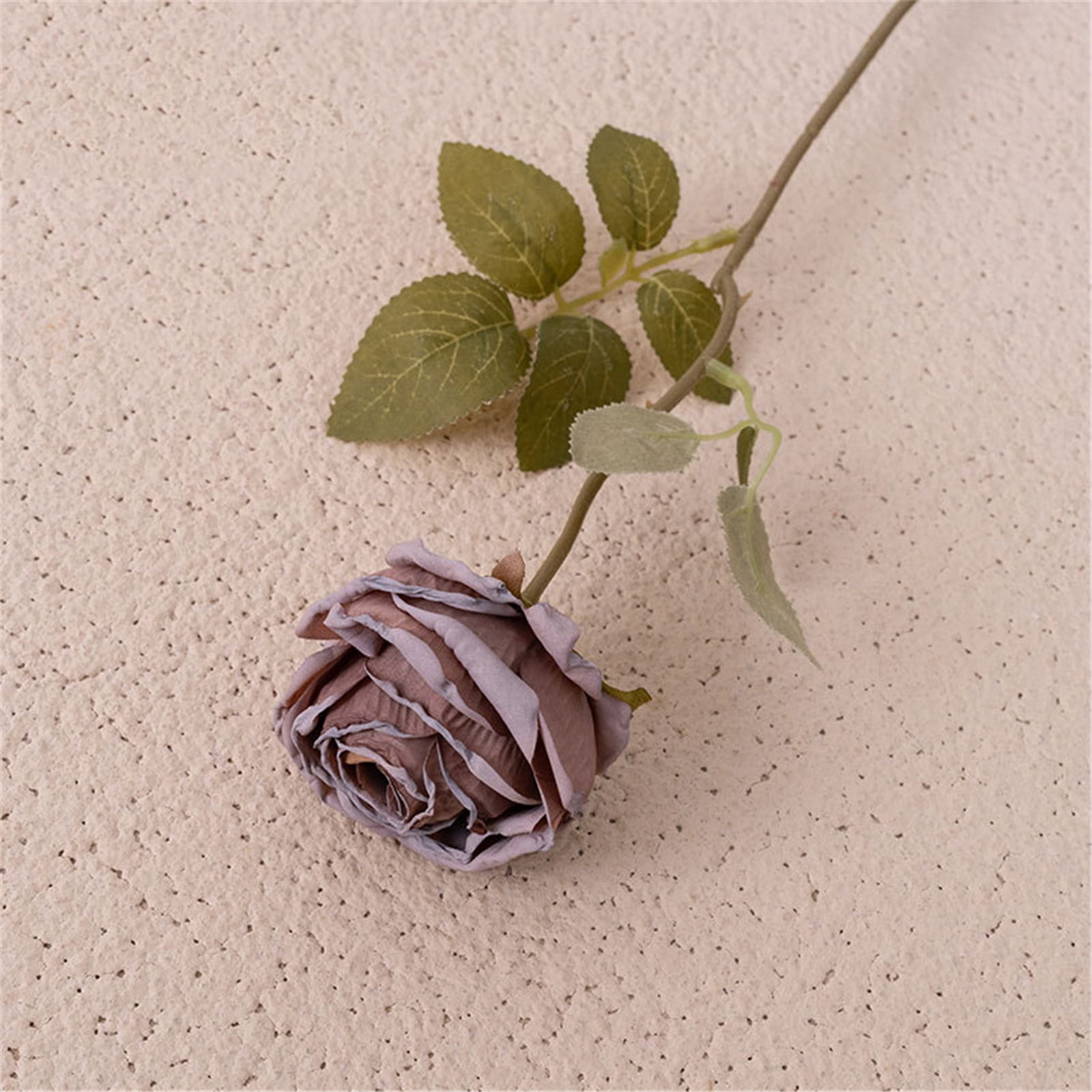 100Fens Simulation Rose Artificial Flower Home Decoration Wedding Rose ...