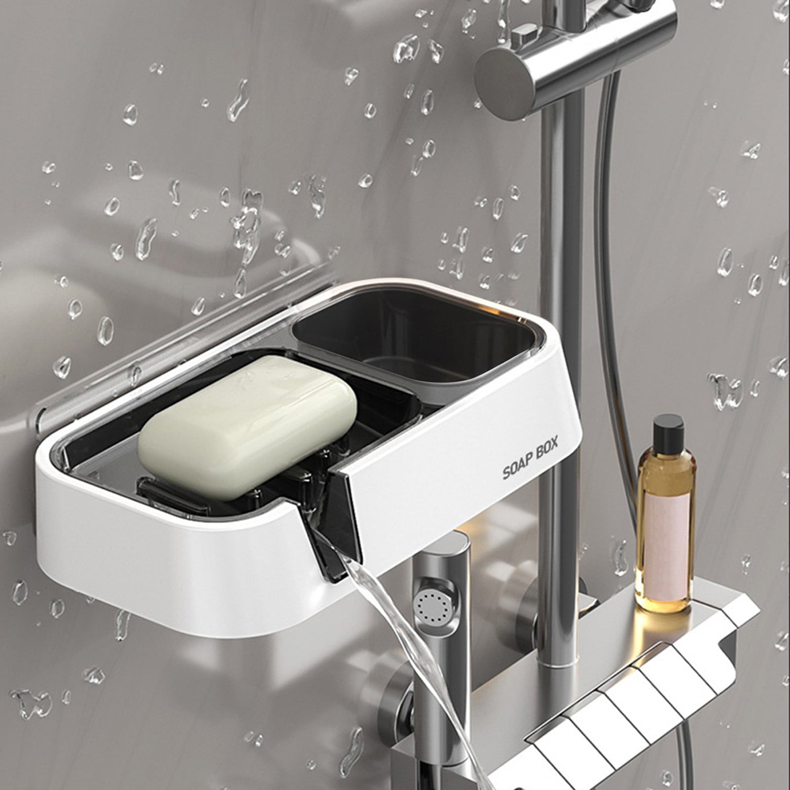 100Fens Soap Dish Self-Draining Soap Bar - Elegant Soap Dish For Shower ...