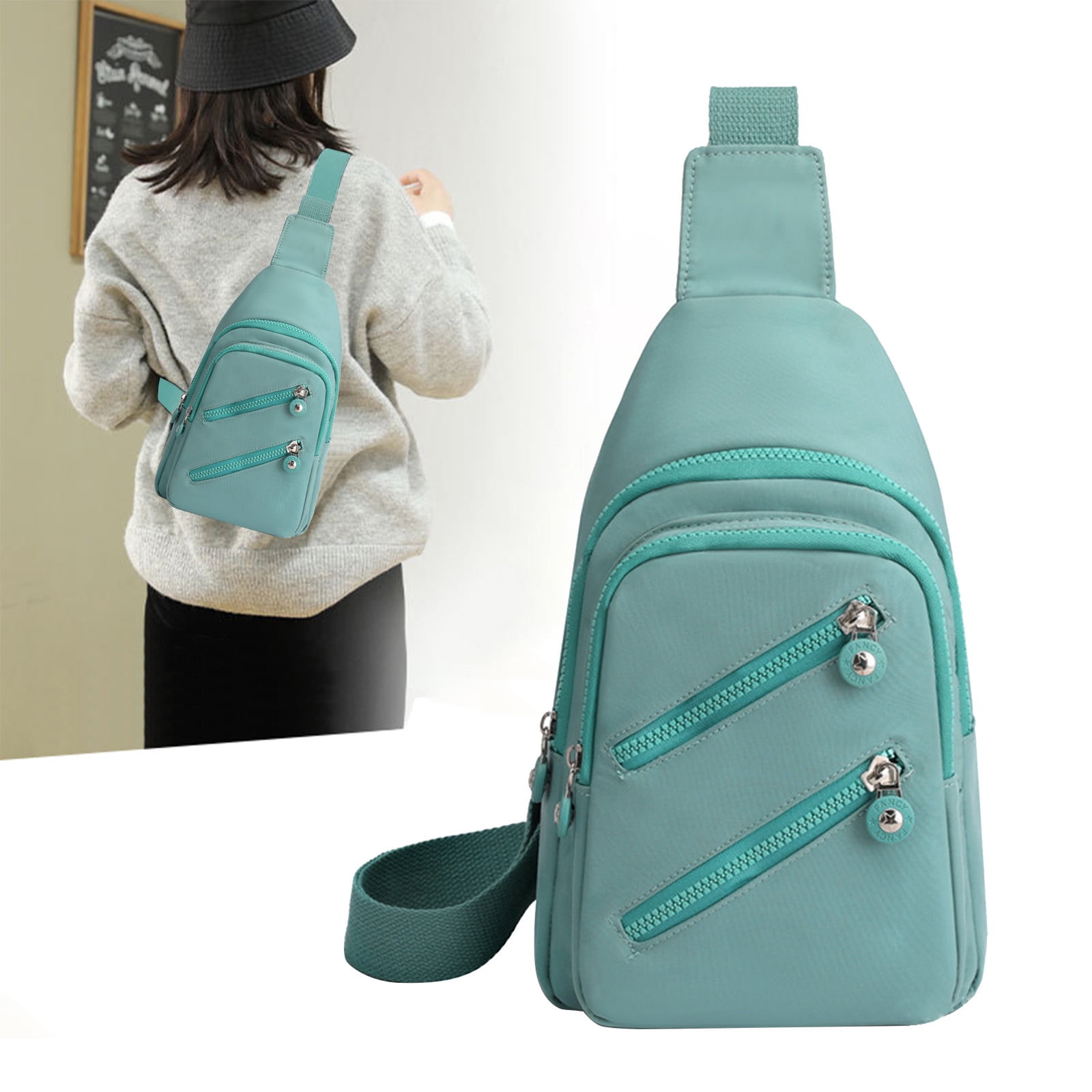 100Fens Strap Bag Crossbody Backpack With Strap Backpack Hiking ...