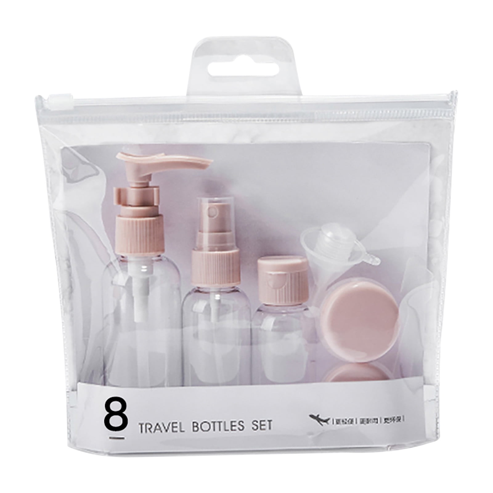 100Fens Travel Split Bottle Set Transparent Cosmetic Plastic Bottle ...