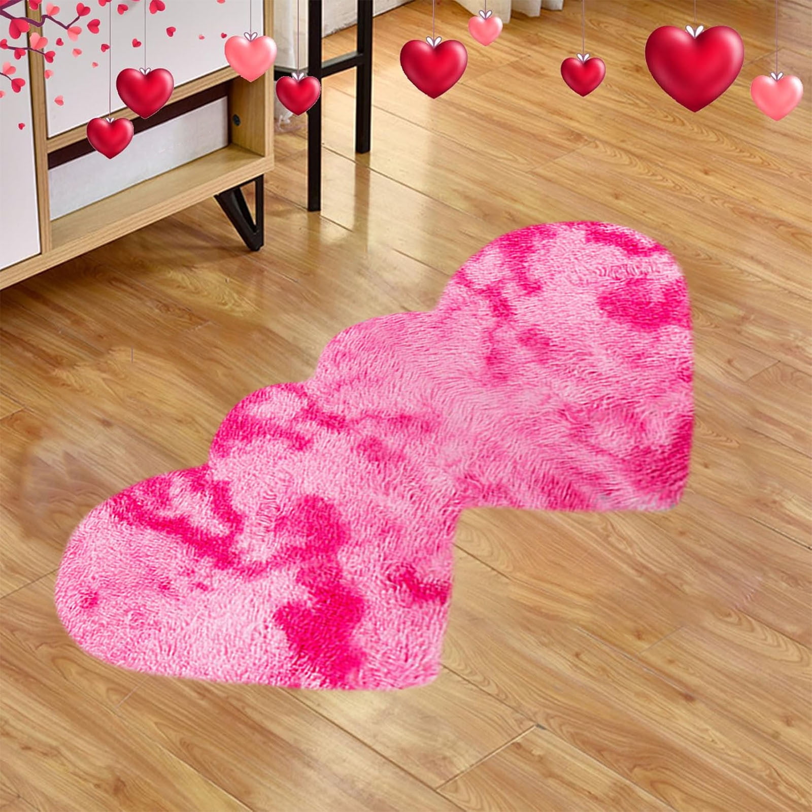 100Fens Valentine's Day Fluffys Rugs For Bedroom 40X20In Machine ...