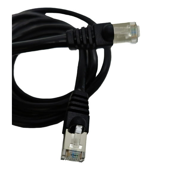 100Ft Cat6A Shielded S/FTP 10Gbps Network Patch Cable Black - Walmart Business Supplies