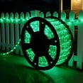 100Ft Warm White LED Rope Lights, 110v Waterproof Indoor/Outdoor String ...