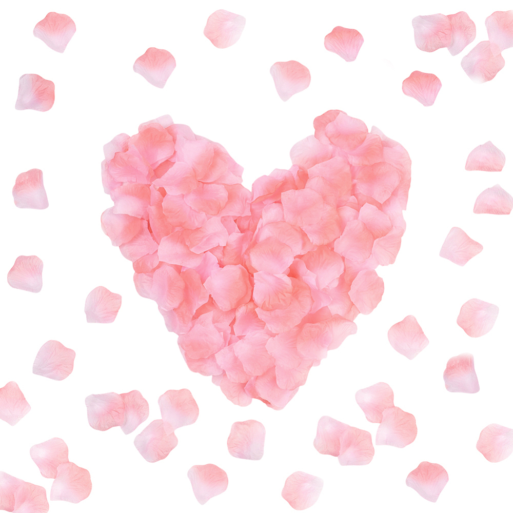 100G Cloth Flower Petals Rose Petal for Wedding Hot Pink Floral Basket ...