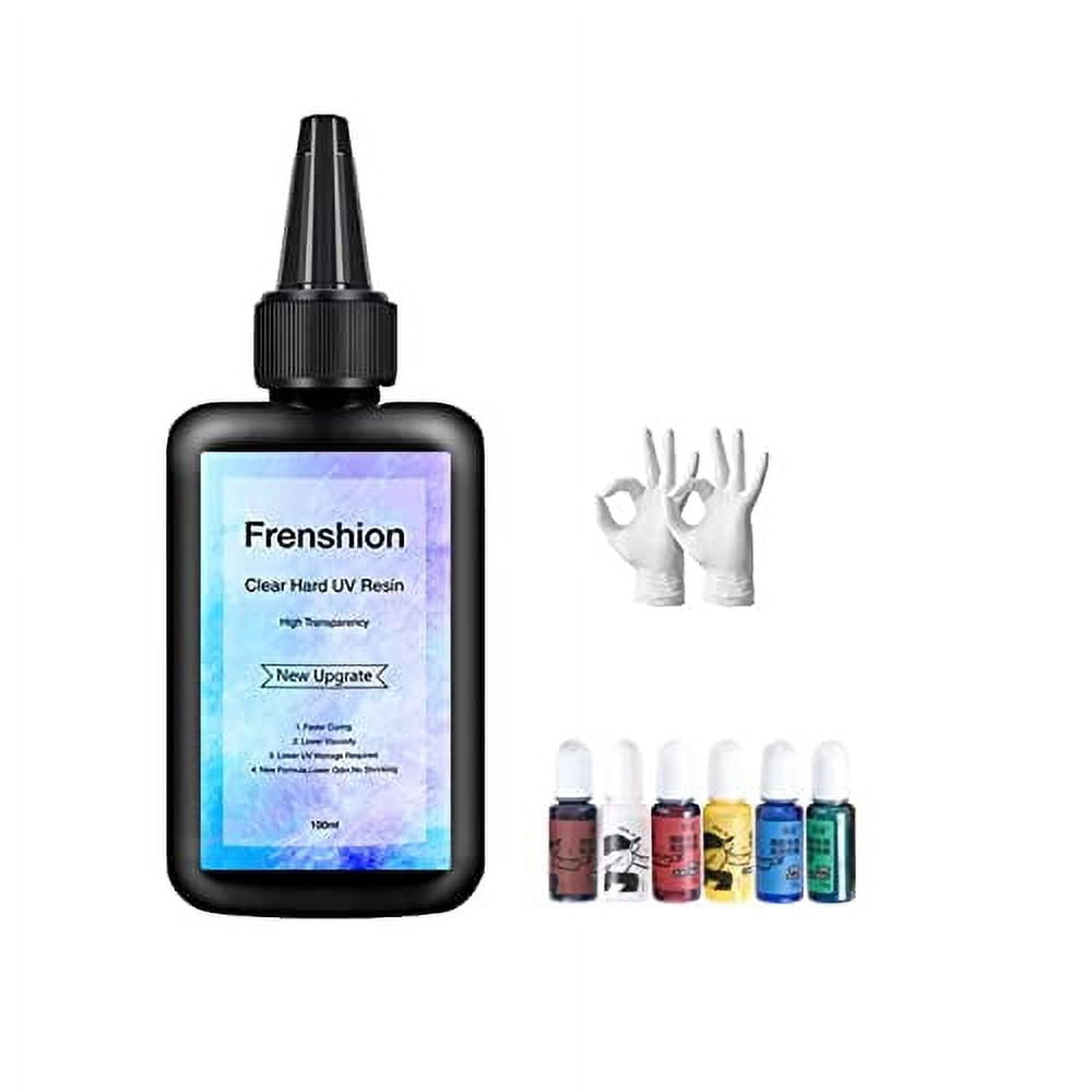 100G UV Resin + Color Pigment+Glove-Upgrade Quick Cure! Hard Type ...