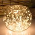 100LED Fairy Light Operated LED Lights with Timer Setting Warm White ...