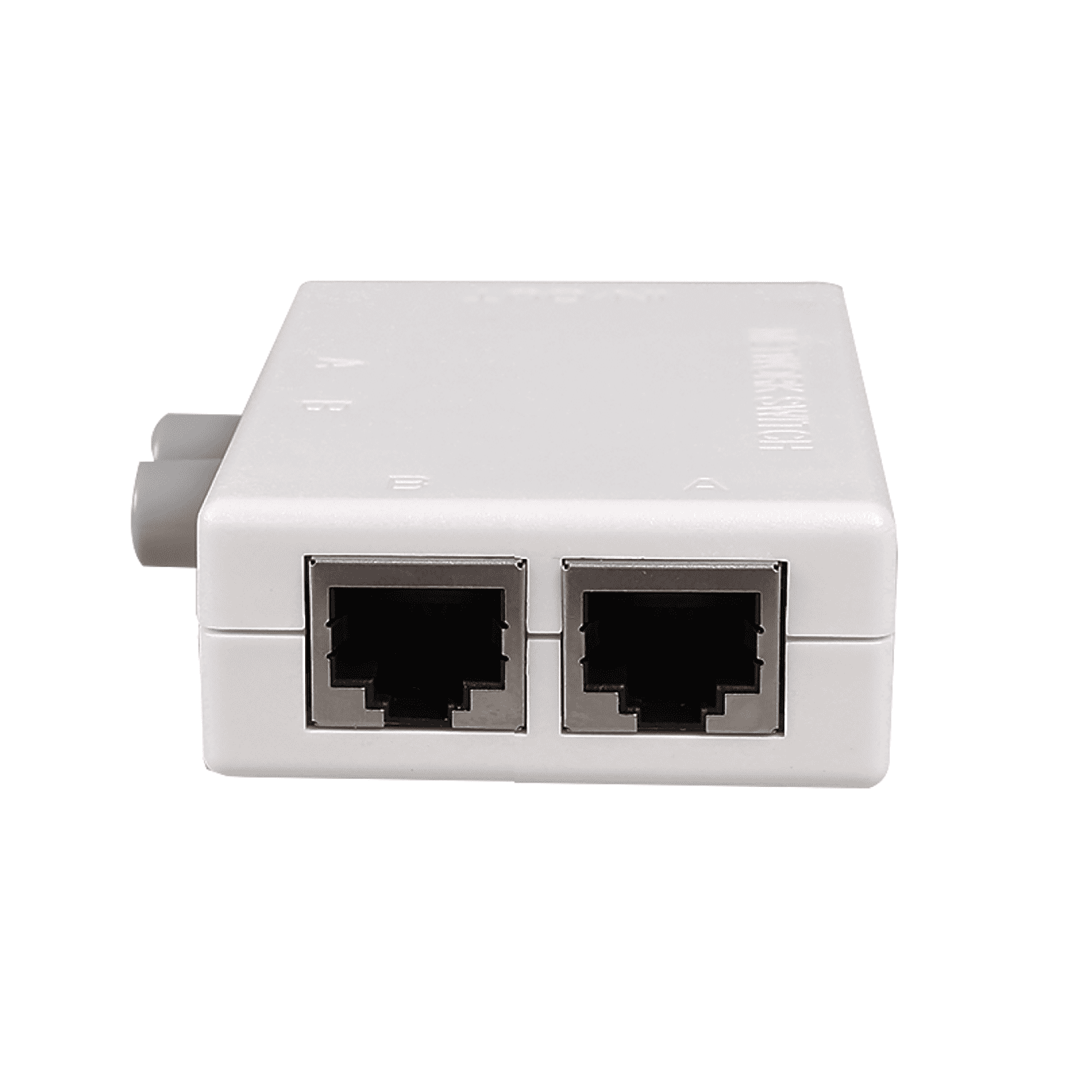 100M 2 In 1 Out Mini Dual Way 2 Ports RJ45 Network Hand Manual AB ...