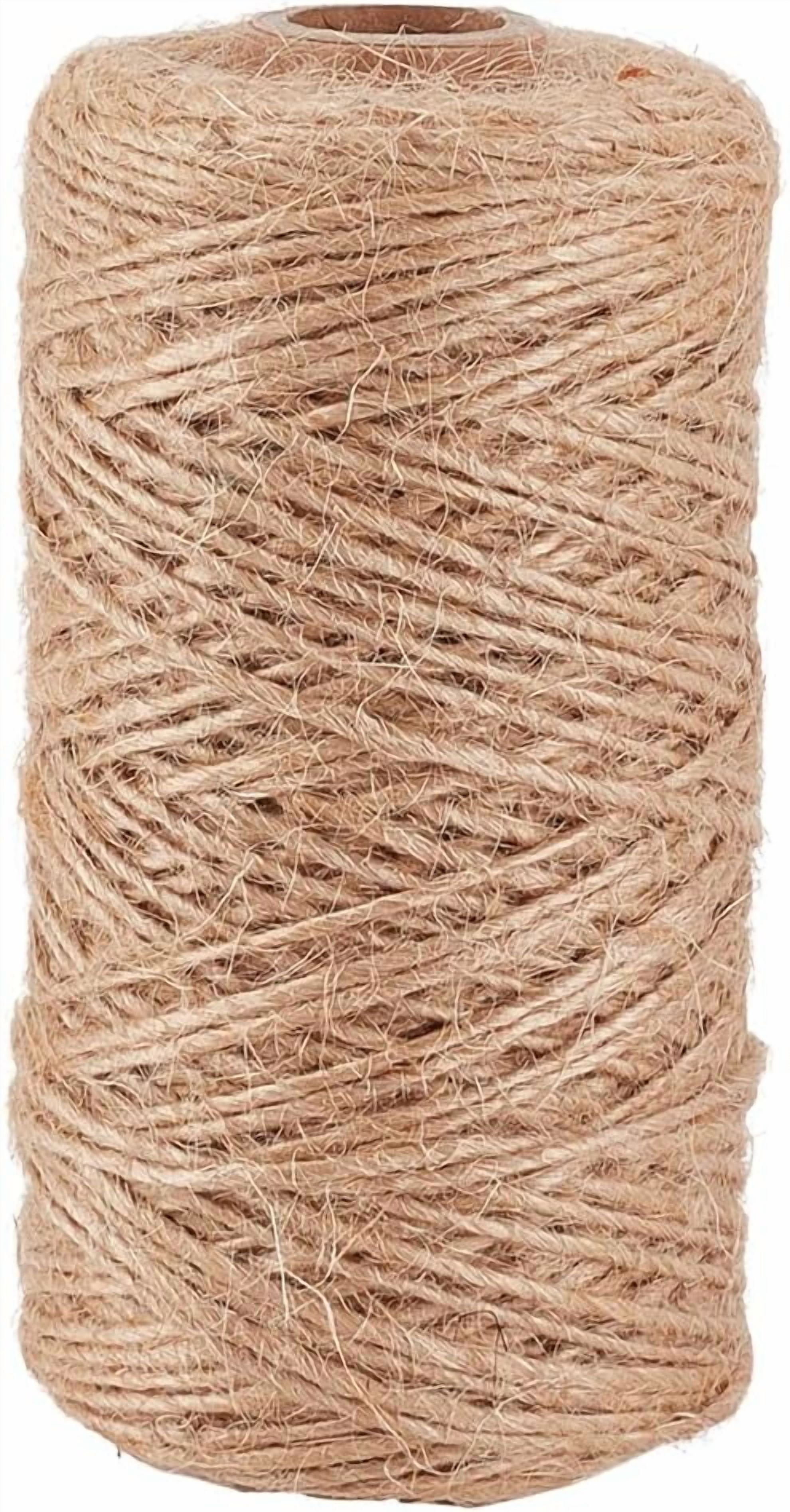 100M/328 Feet Natural Jute String 1mm Thin Macrame Rope Linen Twine ...